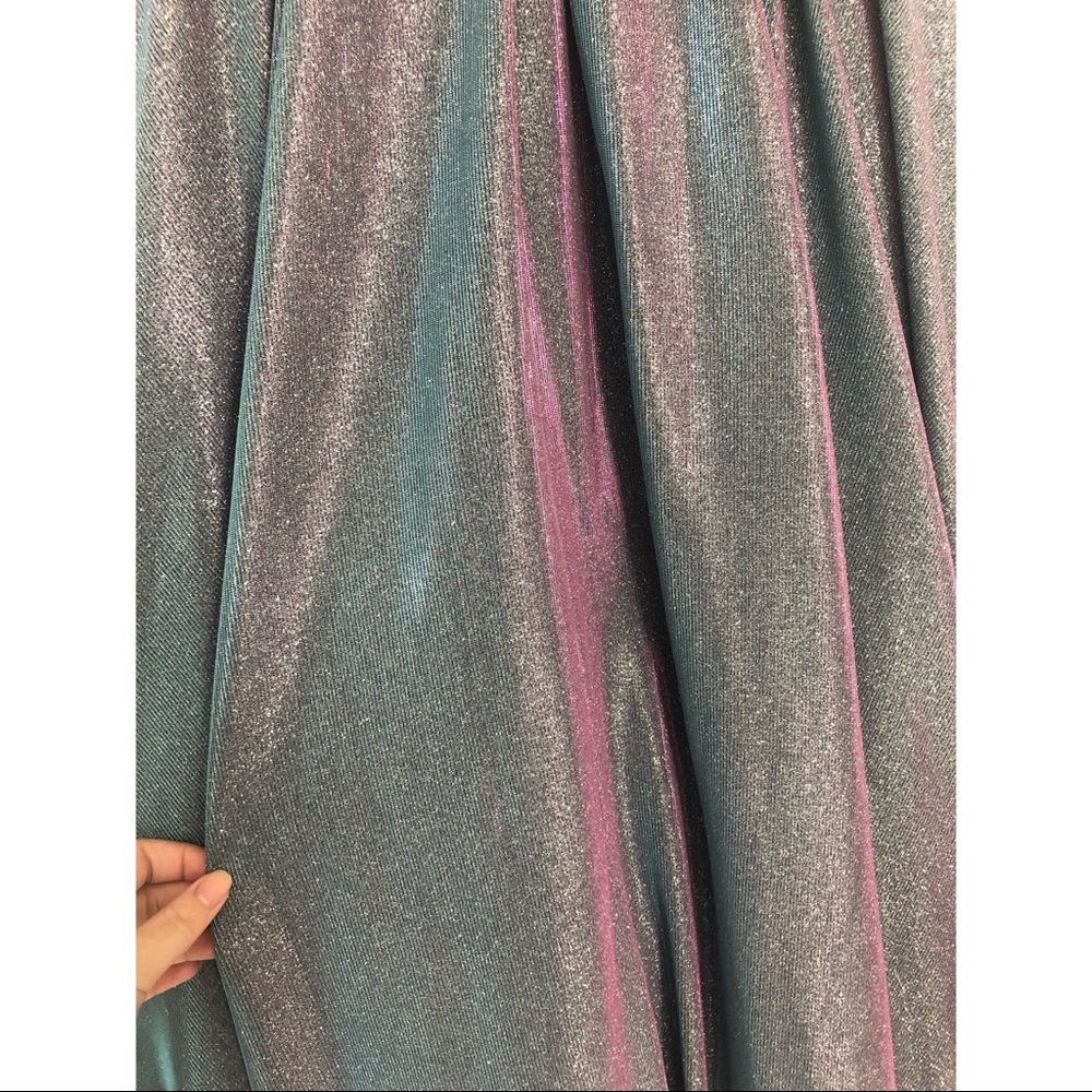 Nwot Colors Prom Duochrome Glitter Prom Dress - Gem